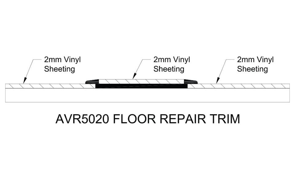 Floor Repair Trim AVR5020 Technical Drawing - Polysales