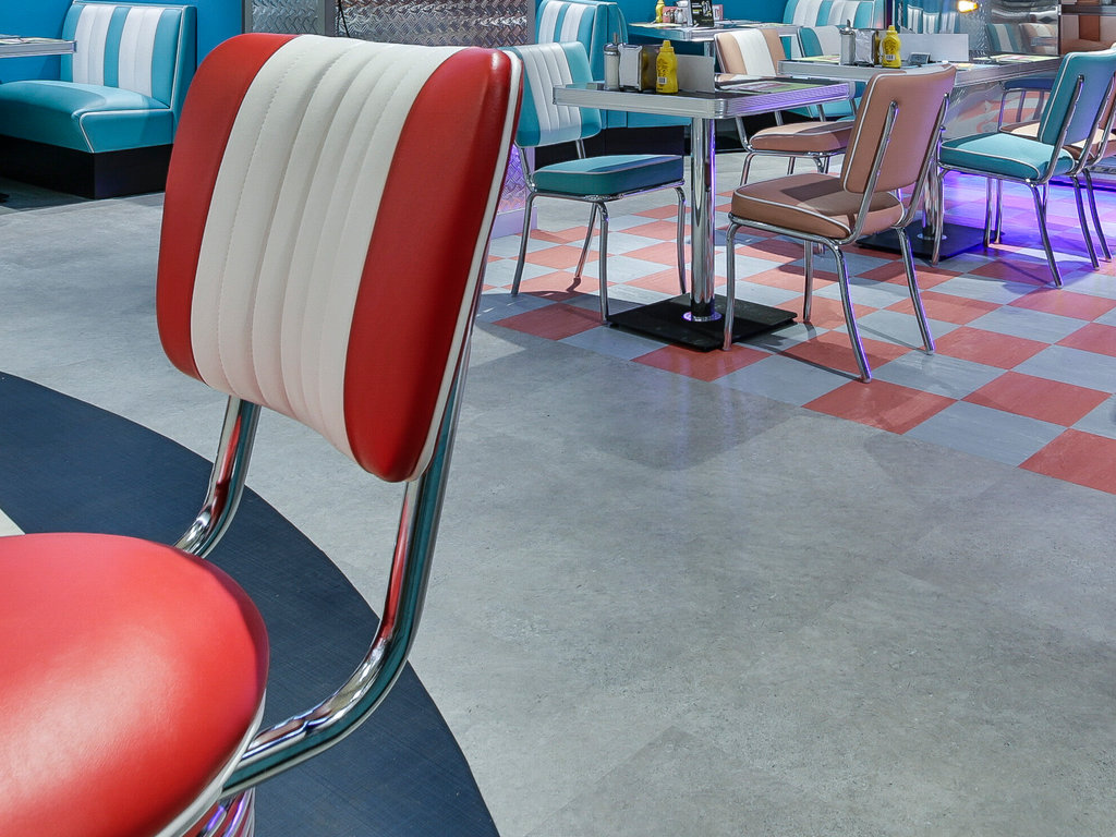 Mourne Grey Vinyl Flooring | Polyflex Plus PU | Polysales