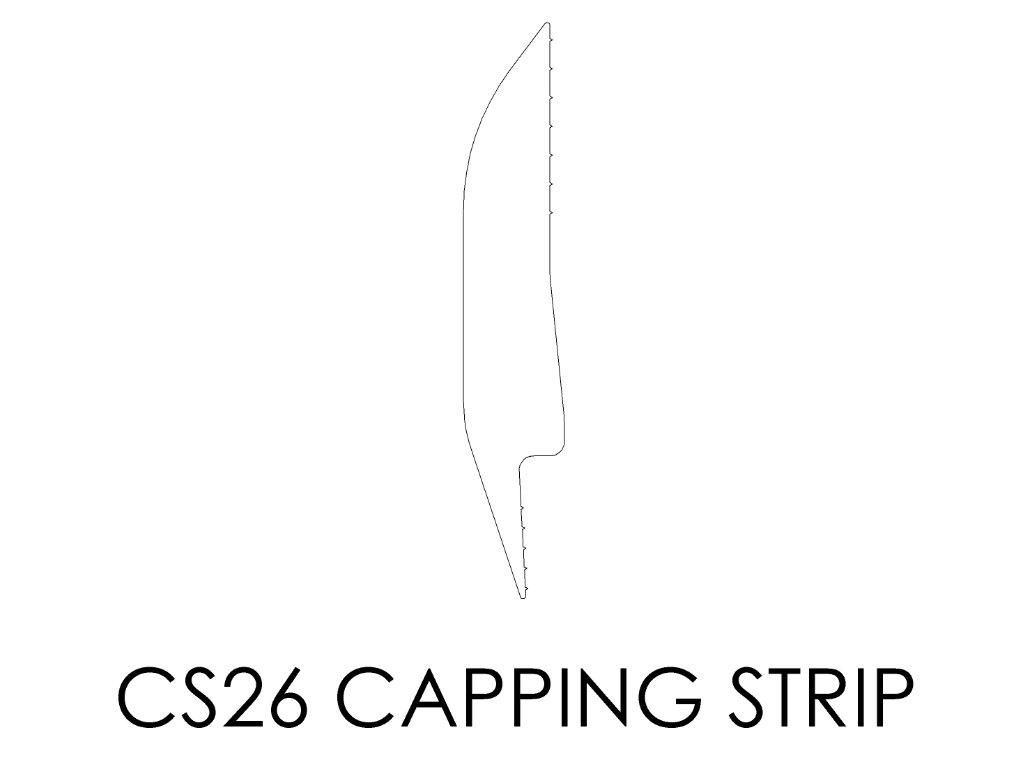 Capping Strip Extrusion CS26 | Extrusions | Polysales