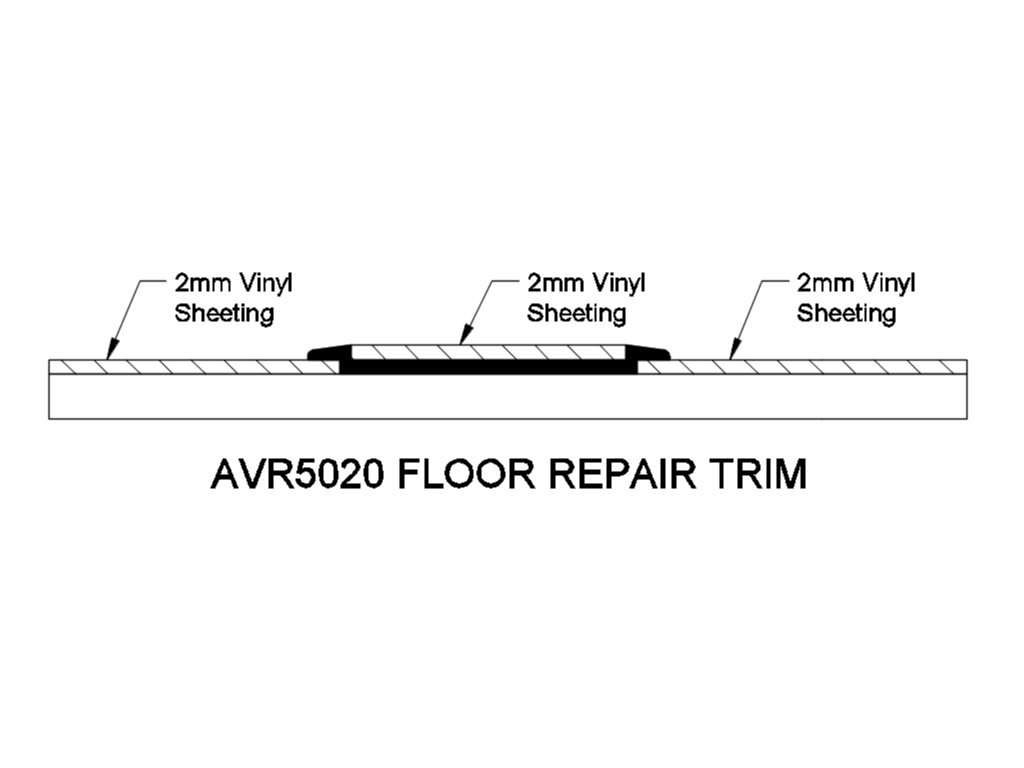 Floor Repair Trim Extrusion AVR5020 | Extrusions | Polysales